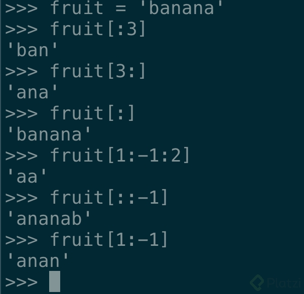 Operaciones Con Strings Slices En Python 